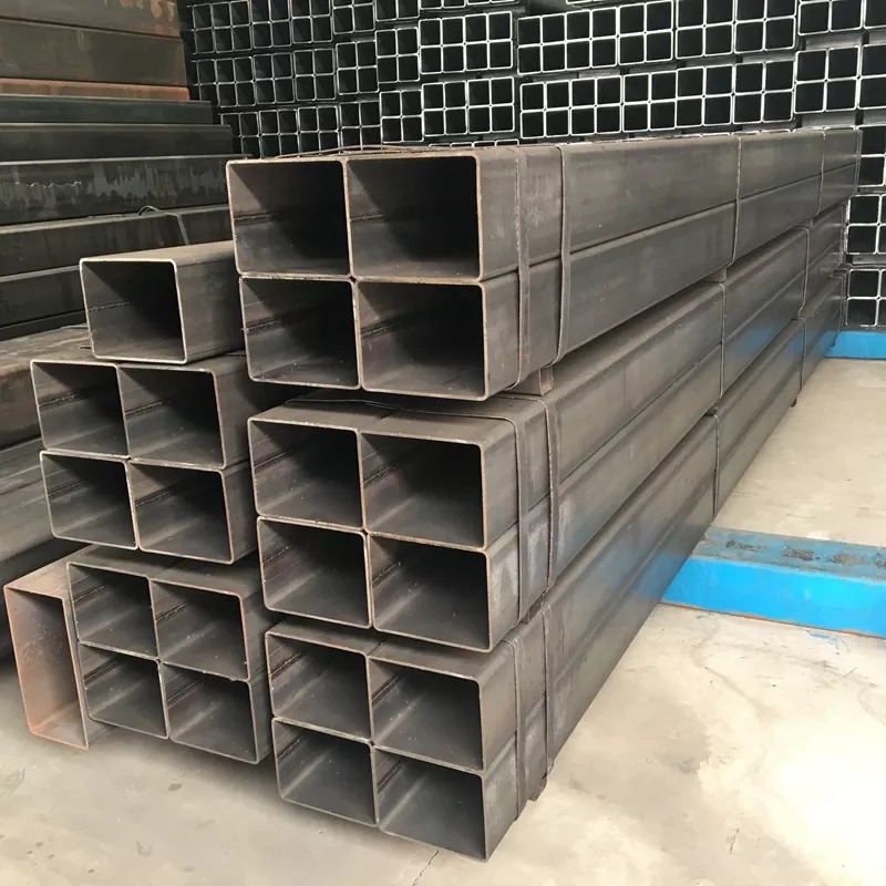 Black Ms Welded Carbon Steel Square Tube OD 25MM ASTM Q235A For Liquid Oil