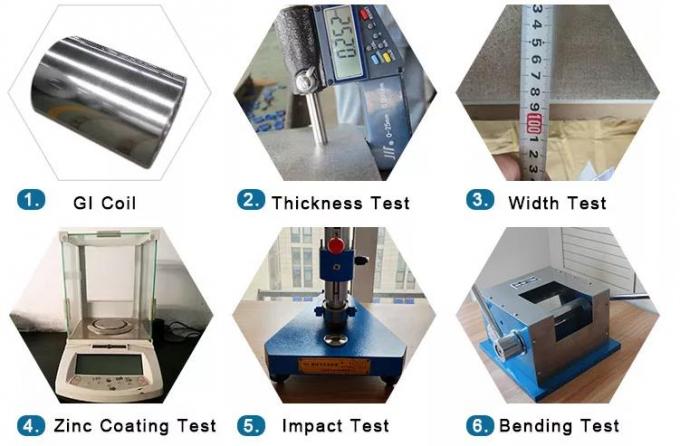 Z180 G90 Z275 Galvanized Steel Coil Rolled Zinc Coating For Roofing Sheet